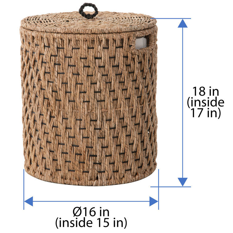 Yuma Hand Woven Laundry Hamper with Handles Birch Lane